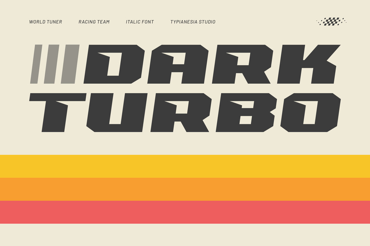 Dark Turbo Font - FontPath