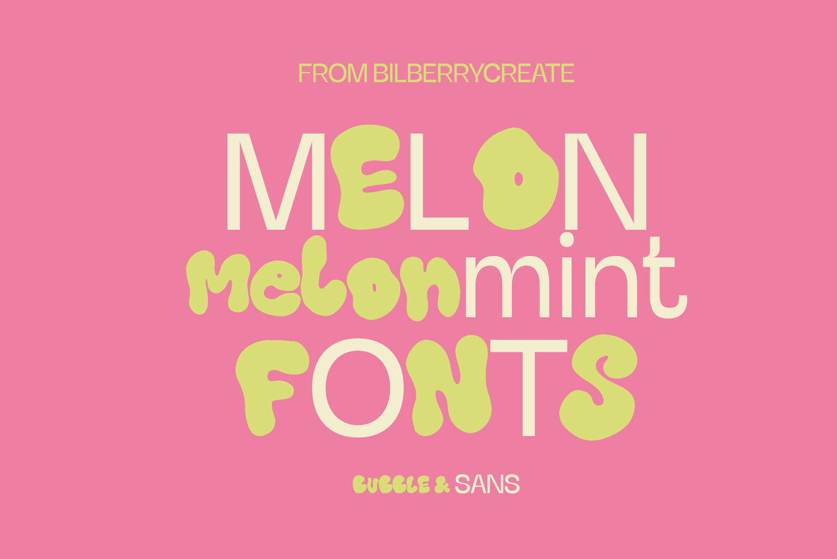 Melon Mint Fresh Duo Font - FontPath