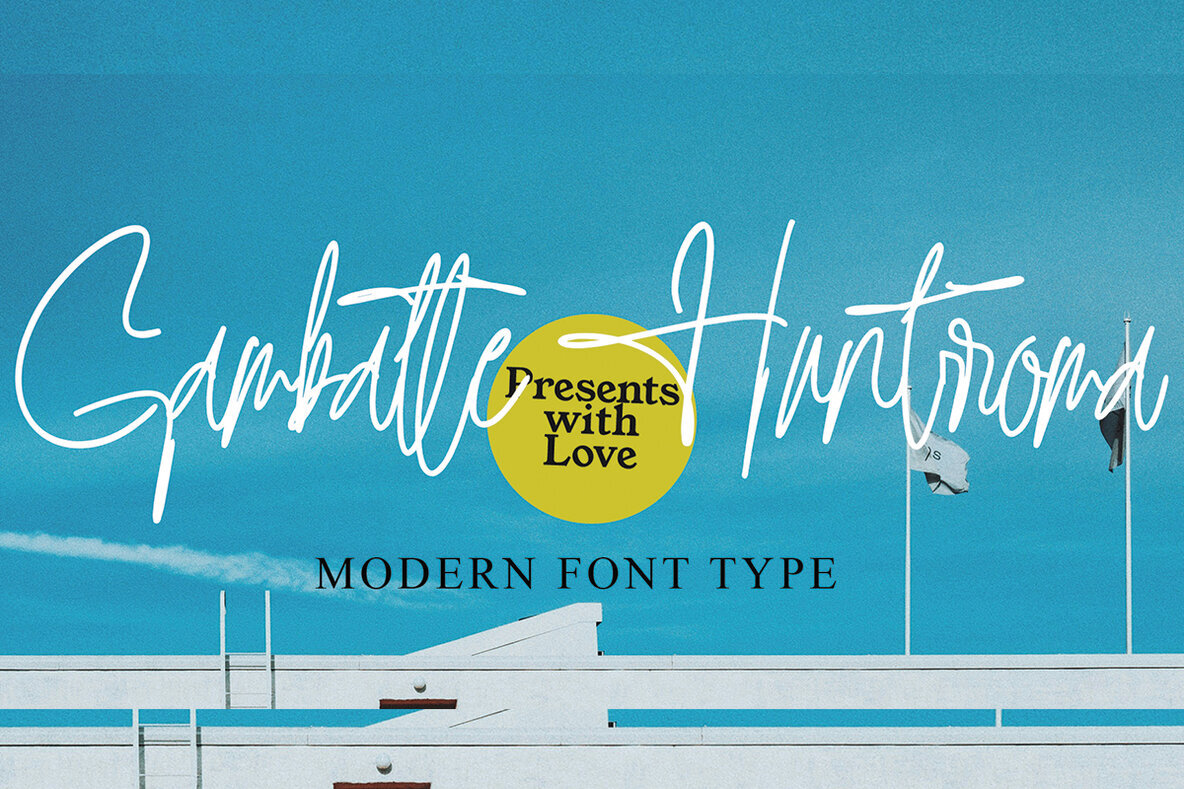 Gambatte Huntrroma Font - FontPath