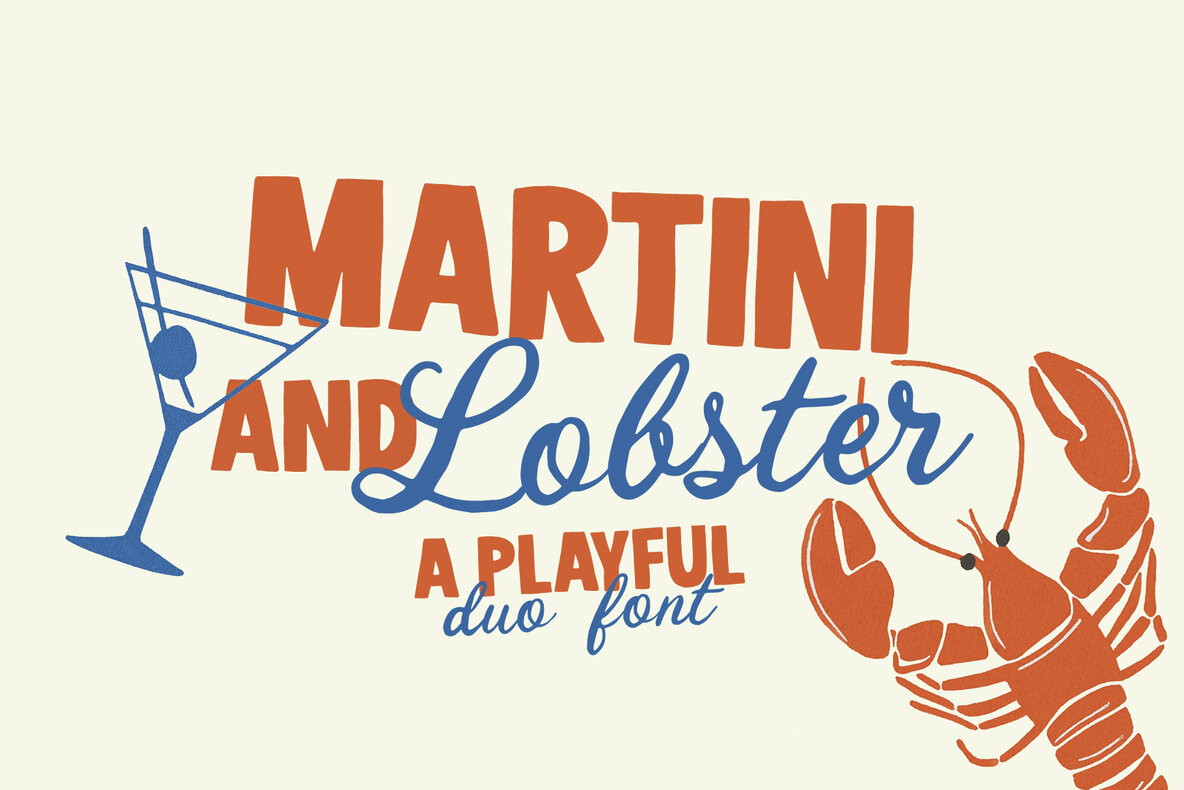 Martini and Lobster Font - FontPath