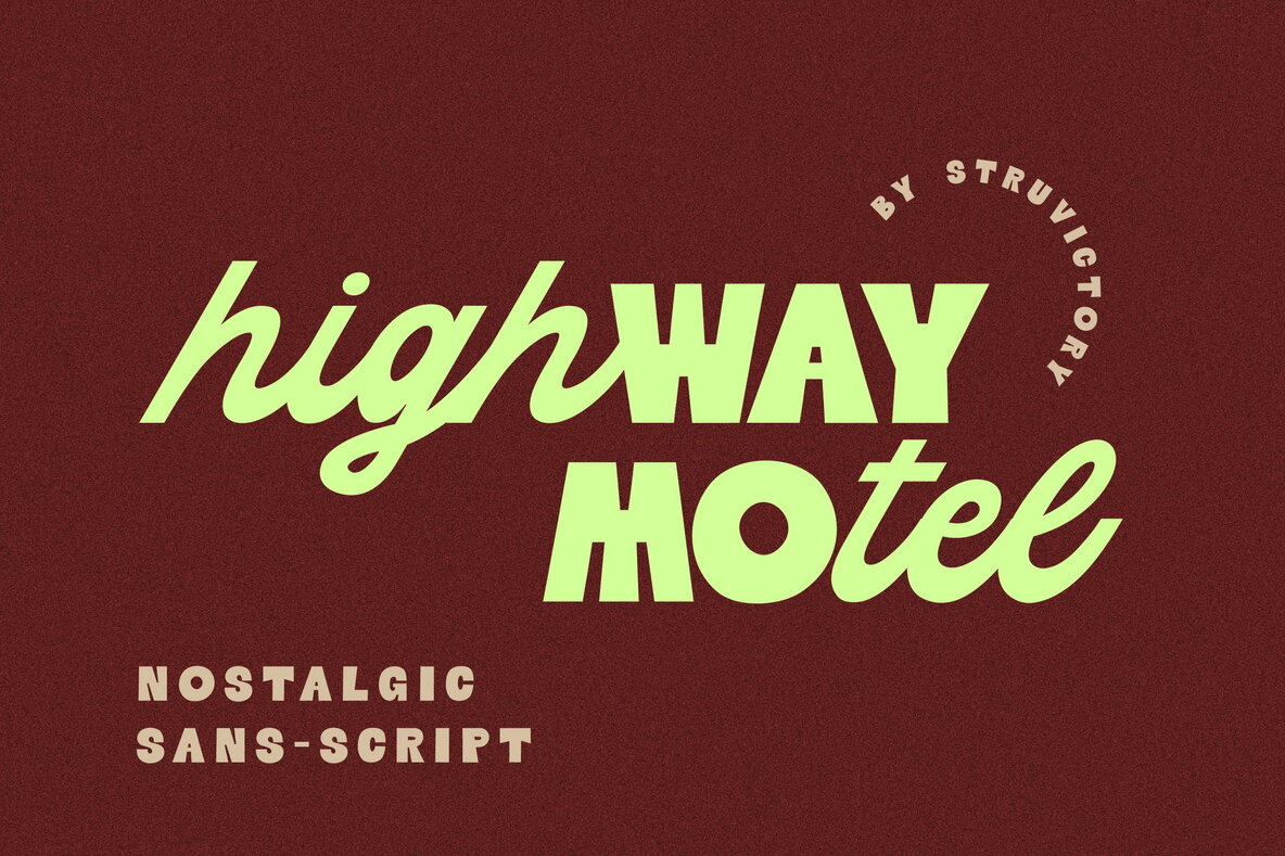 Highway Motel Font - FontPath