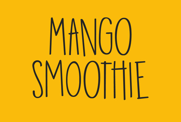 Mango Smoothie Font OpenType - YouWorkForThem
