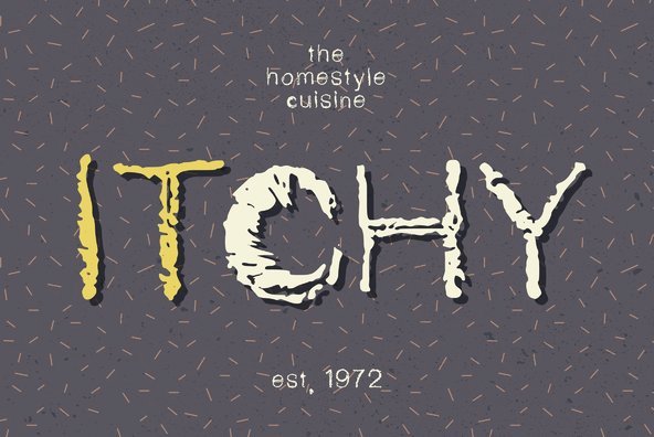 Itchy Font - YouWorkForThem