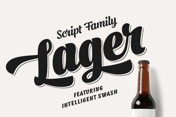 Lager Font - YouWorkForThem