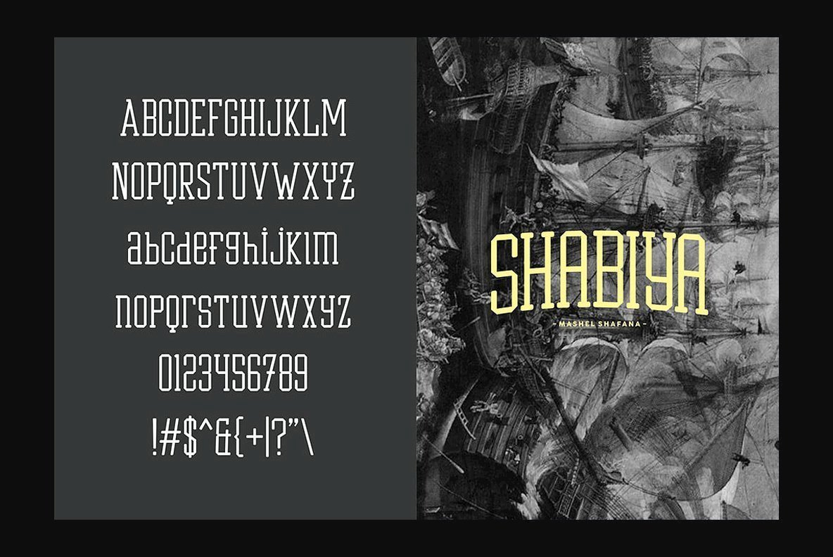 Shabiya Font - YouWorkForThem