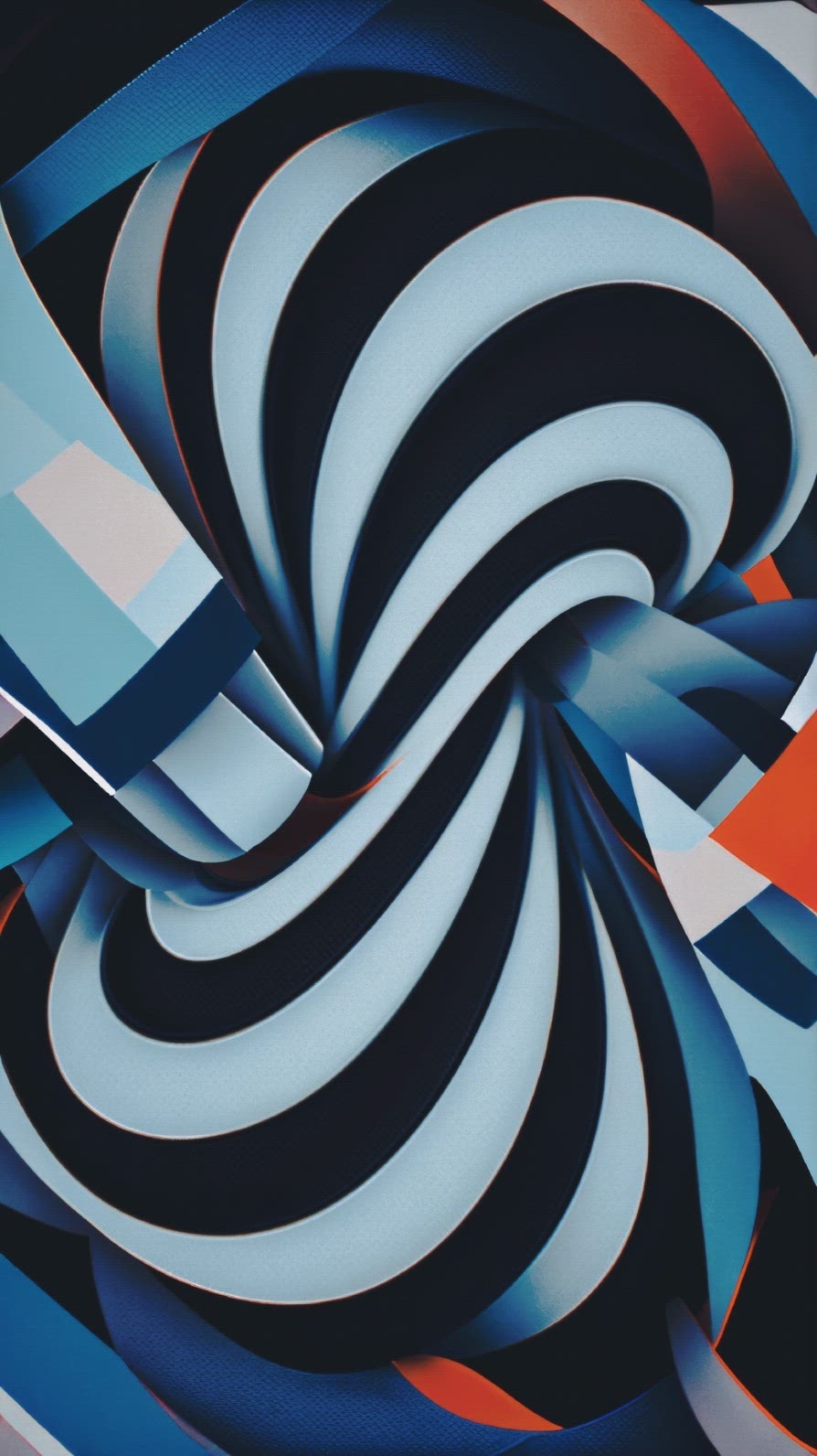 Blue Geometric Illusion Loop (4762) Video - YouWorkForThem