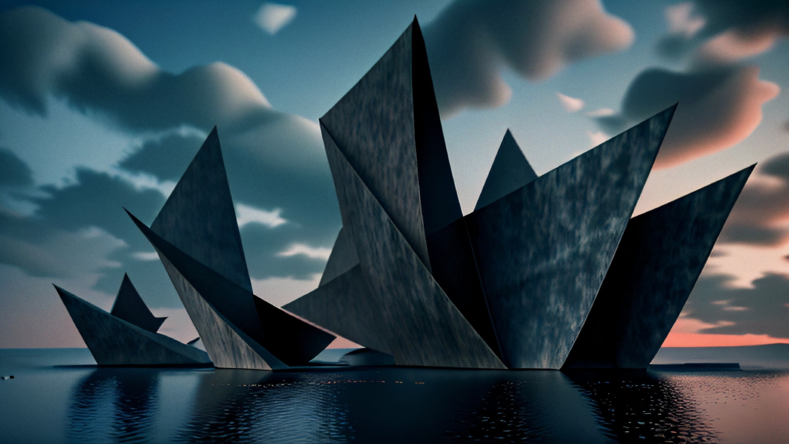 Morphing Brutalist Architecture Animation (4838) Video - YouWorkForThem